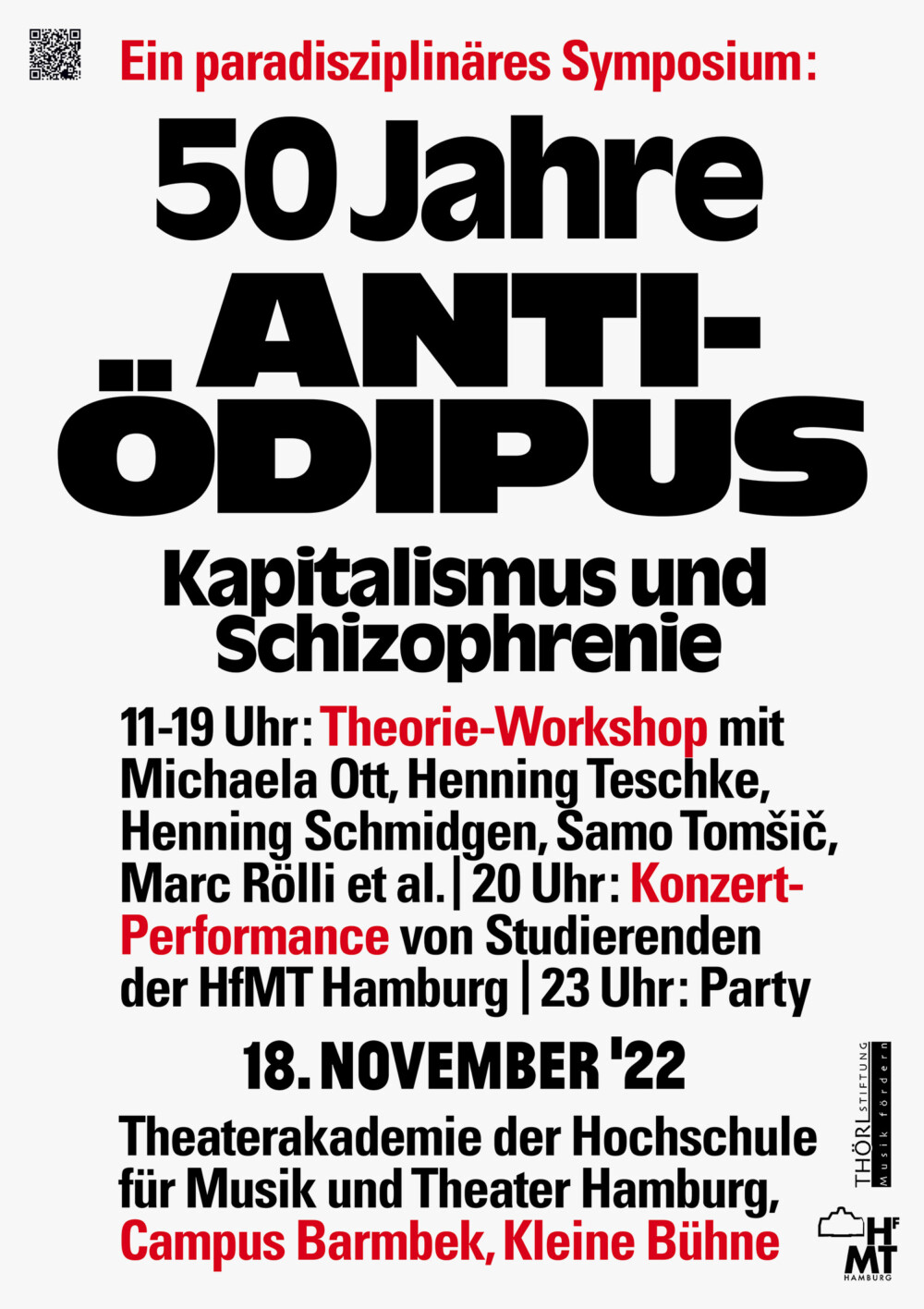 HFBK: 50 Jahre Anti-Ödipus – Kapitalismus und Schizophrenie